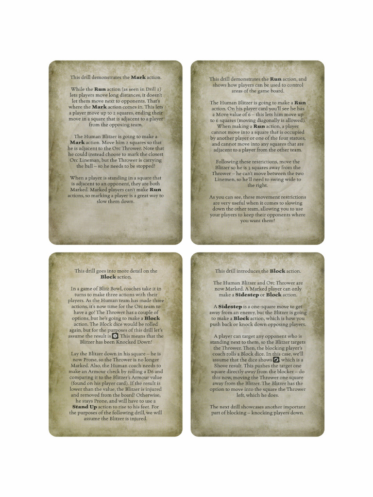 PDF Drill Cards | PDF