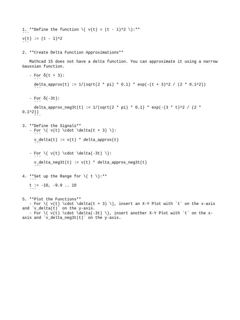 Delta Function Approximations Guide | PDF