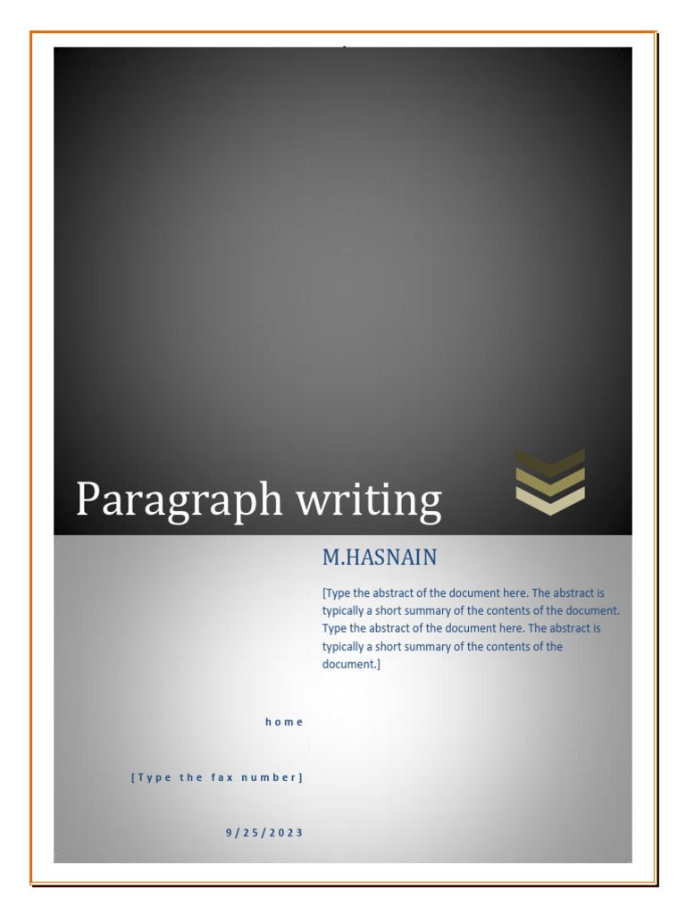 Pragraph Writing | PDF | Paragraph | Cognitive Science