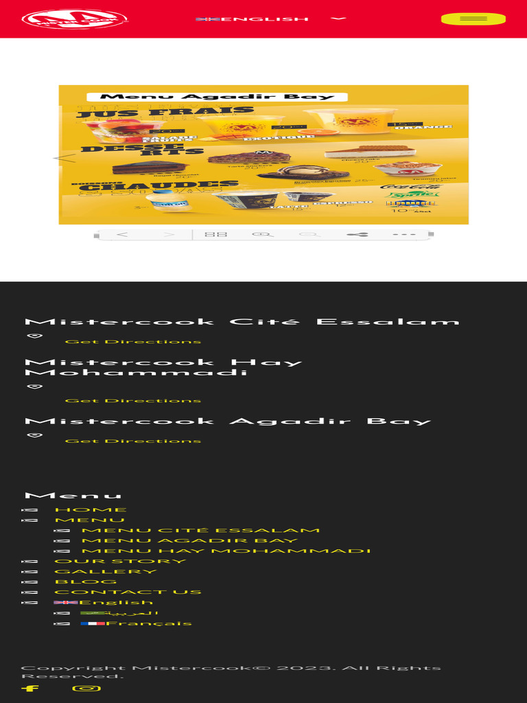 MENU AGADIR BAY - Restaurant Mistercook | PDF | Business | Home & Garden