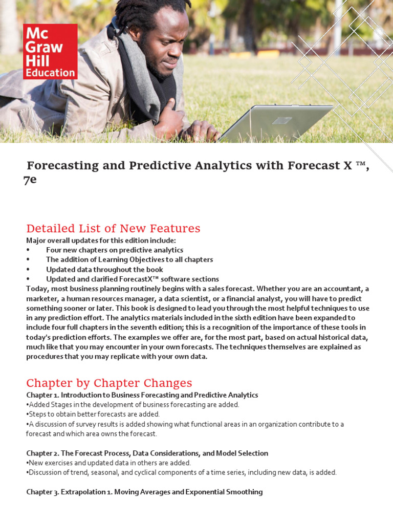 Keating Forecasting and Predictive Analytics With Forecast X 7e | PDF | Forecasting | Regression ...