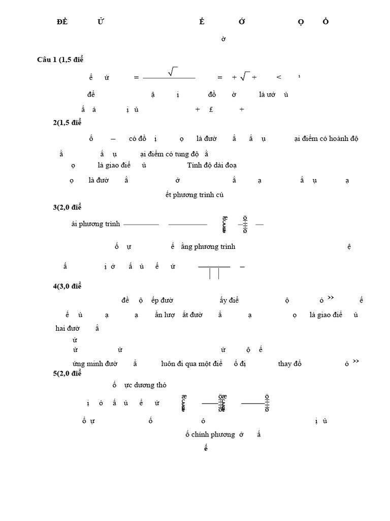 2 de Thi Thu 9 | PDF