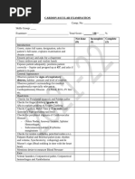 Cardiovascular Examination OSCE Checklist Geeky Medics | PDF ...