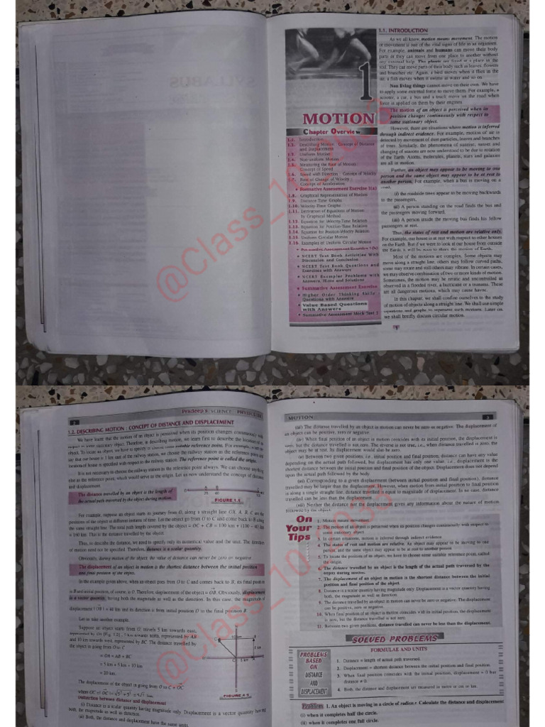 Pradeep Physics Class 9 @SuperToppers | PDF