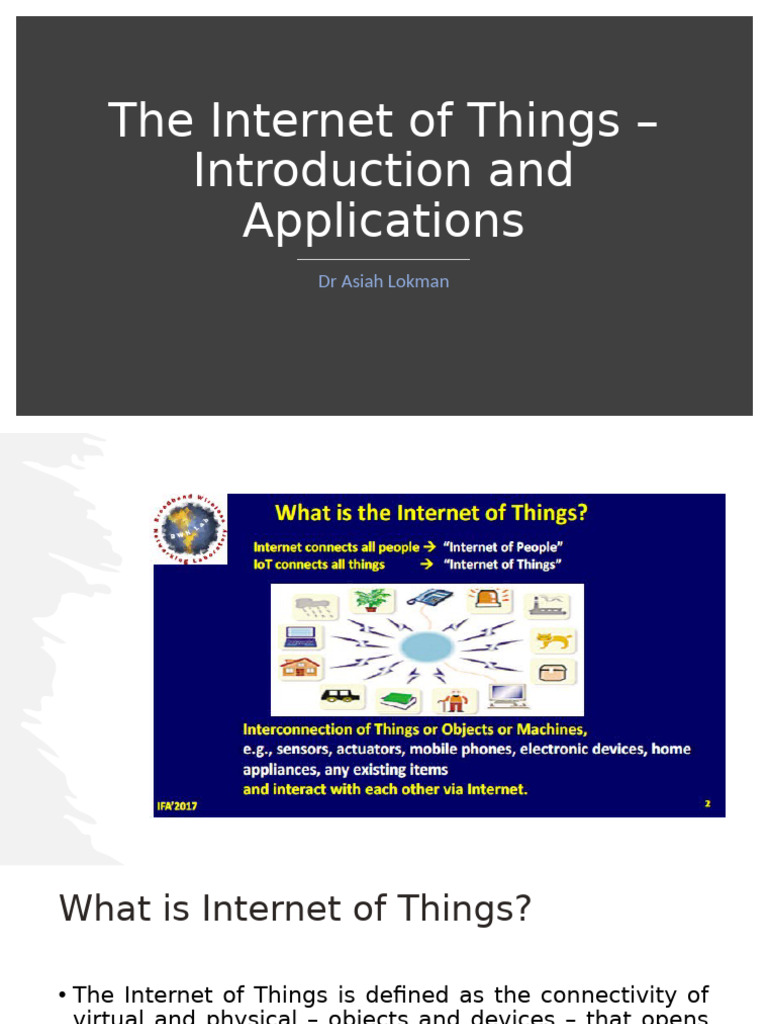 Chapter 1 | PDF | Internet Of Things | Computer Network