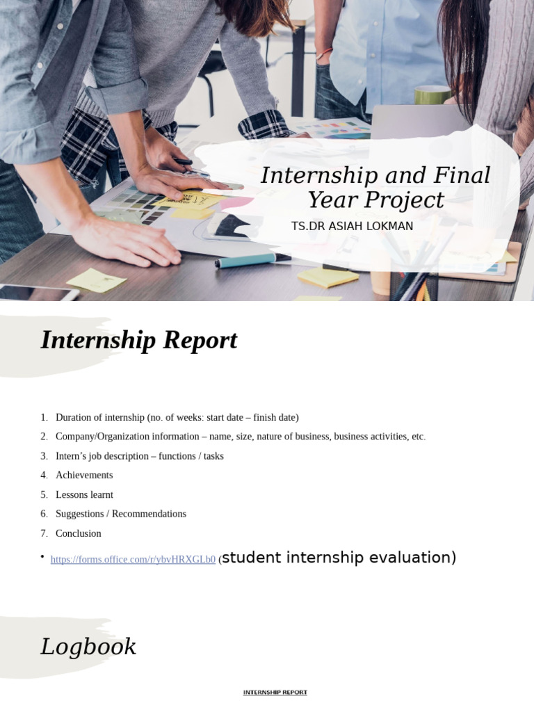 Internship and Final Year Project | PDF