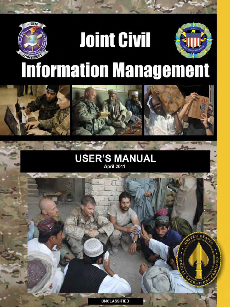 JCIM User's Manual - Joint | PDF | Information | United States Marine Corps
