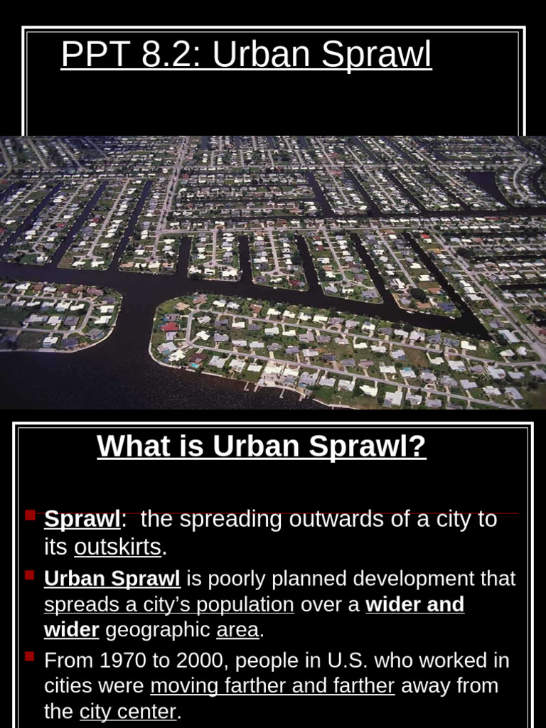 Urban Sprawl PPT RVSD | PDF | Social Science | Art