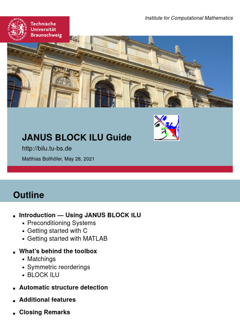 janus-guide | PDF | Matrix (Mathematics) | Numerical Analysis