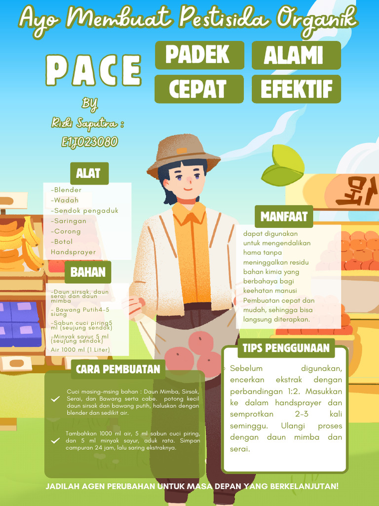 Poster Infografis Kelola Sampah Dengan 3R Ilustratif Hijau Dan Krem | PDF