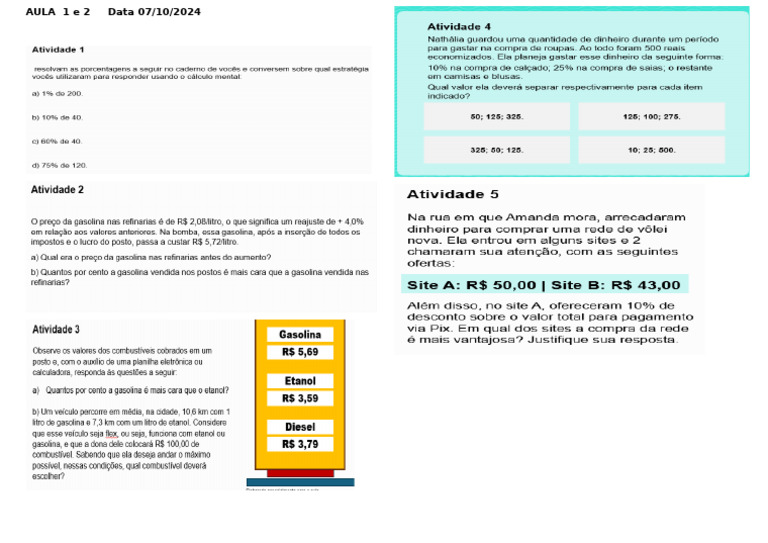 Aula 1 e 2 Data 07 | PDF