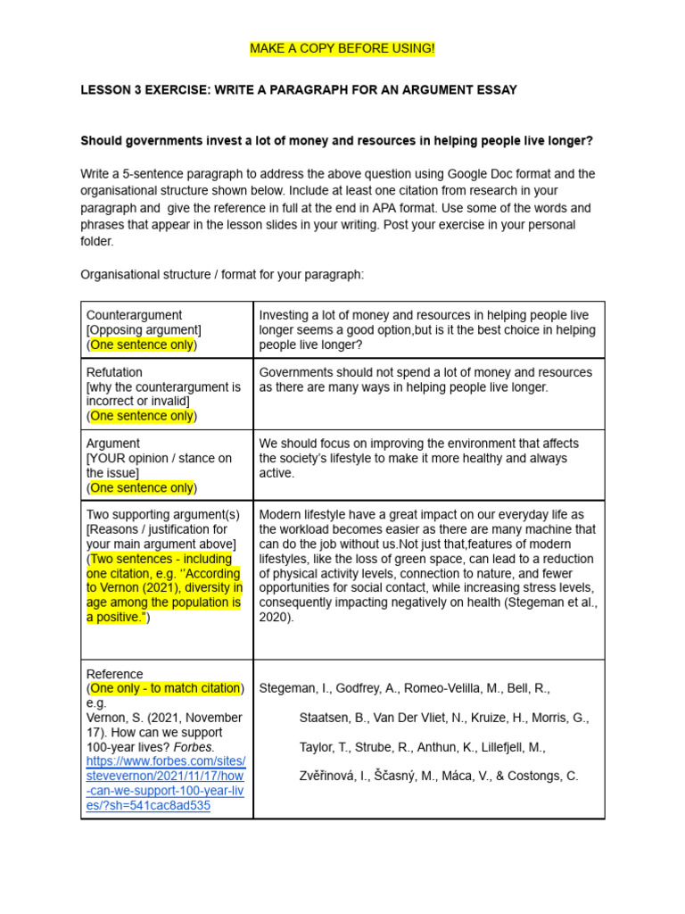 Lesson 3 Exersizes BK23110184 | PDF | Argument