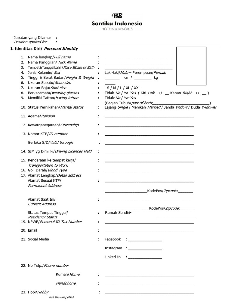 Aplication Form | PDF