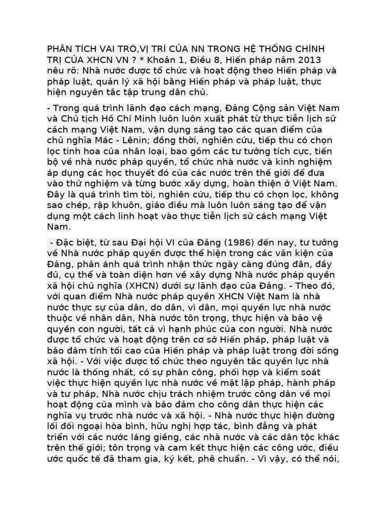 Phân Tích Vai Trò | PDF