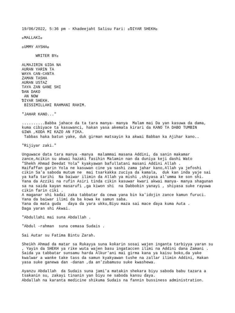 DIYAR SHEIKH by Ummy Aysha-1 | PDF