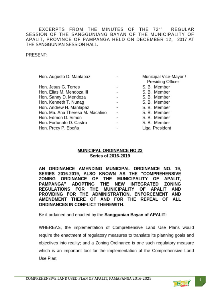 Volume 2 ZONING ORDINANCE | PDF | Zoning | Sanitary Sewer