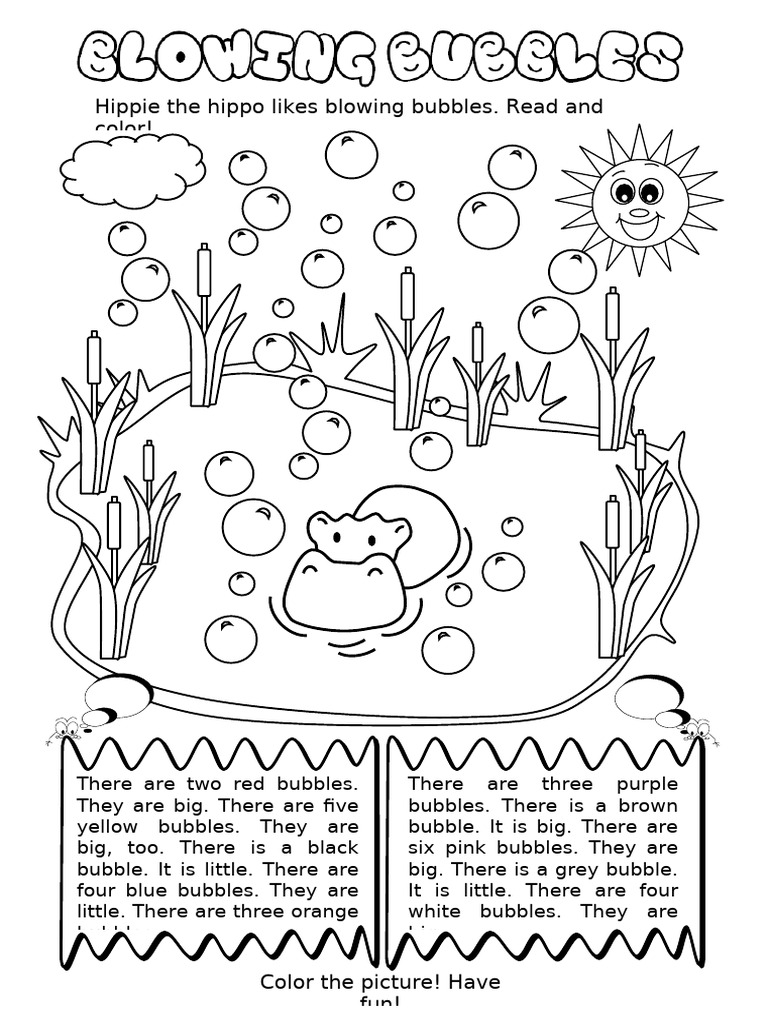 Blowing Bubbles-Colours and Numbers | PDF