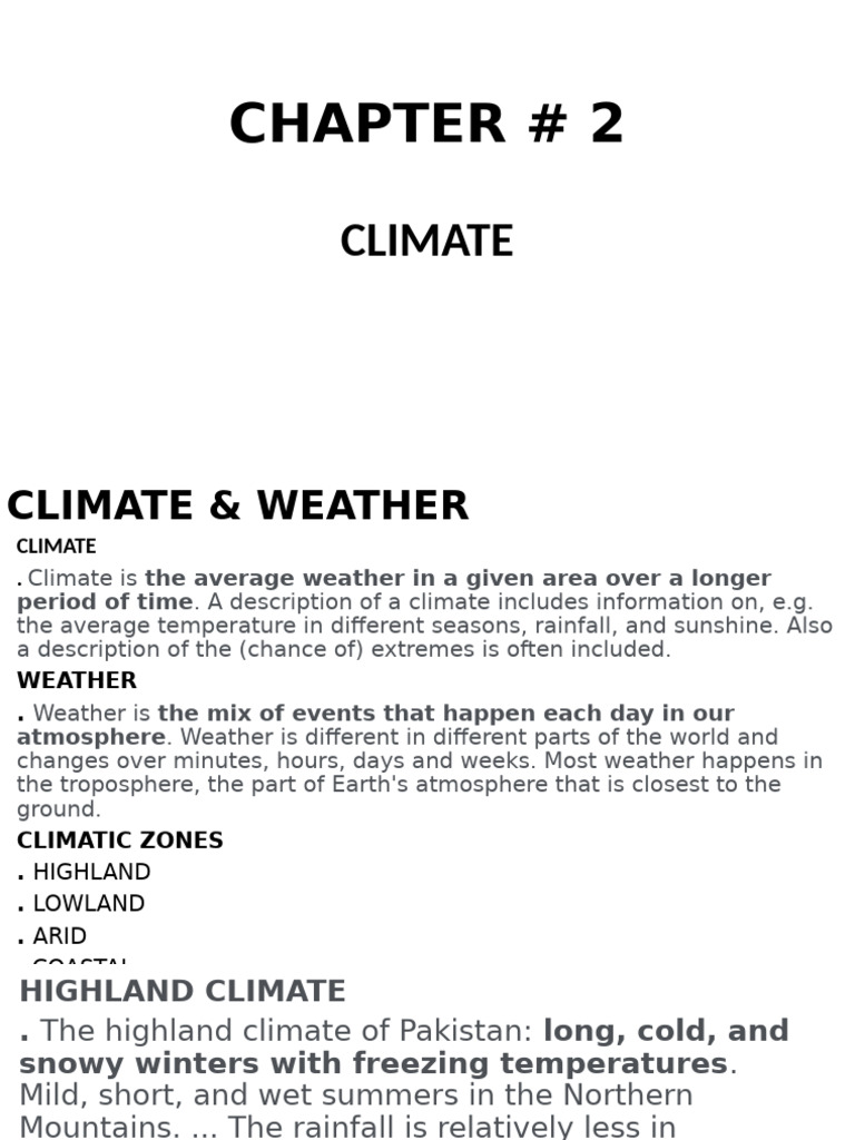 CLIMATE | PDF | Precipitation | Rain