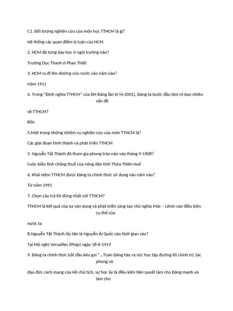 ĐC Tư Tưởng k46 | PDF