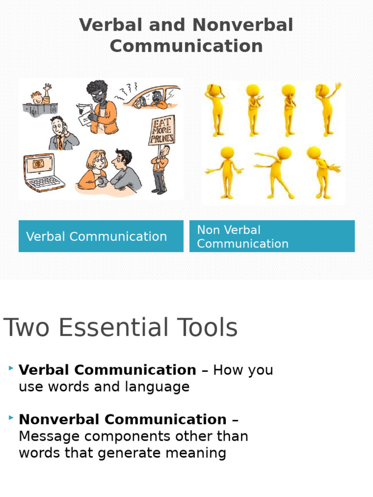 Verbal vs Nonverbal Communication Guide | PDF | Nonverbal Communication ...