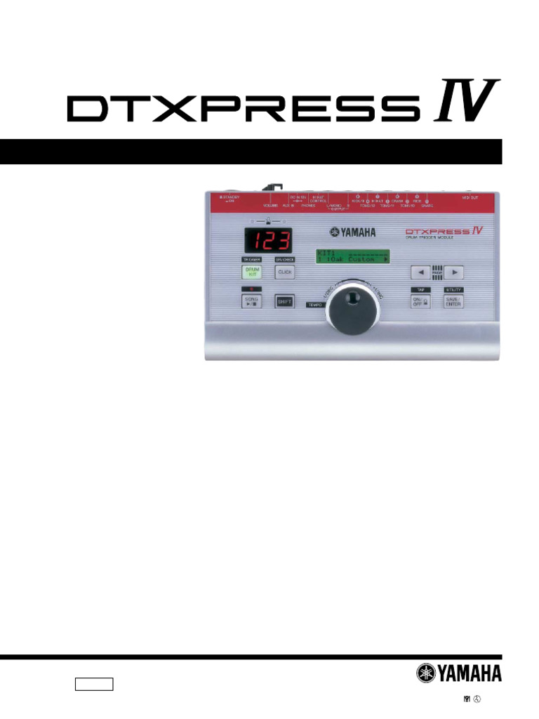 Yamaha Dtxpress IV | PDF | Input/Output | Drum Kit