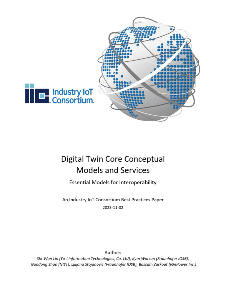 Digital Twin Core Conceptual Models and Services 20231102 | PDF ...