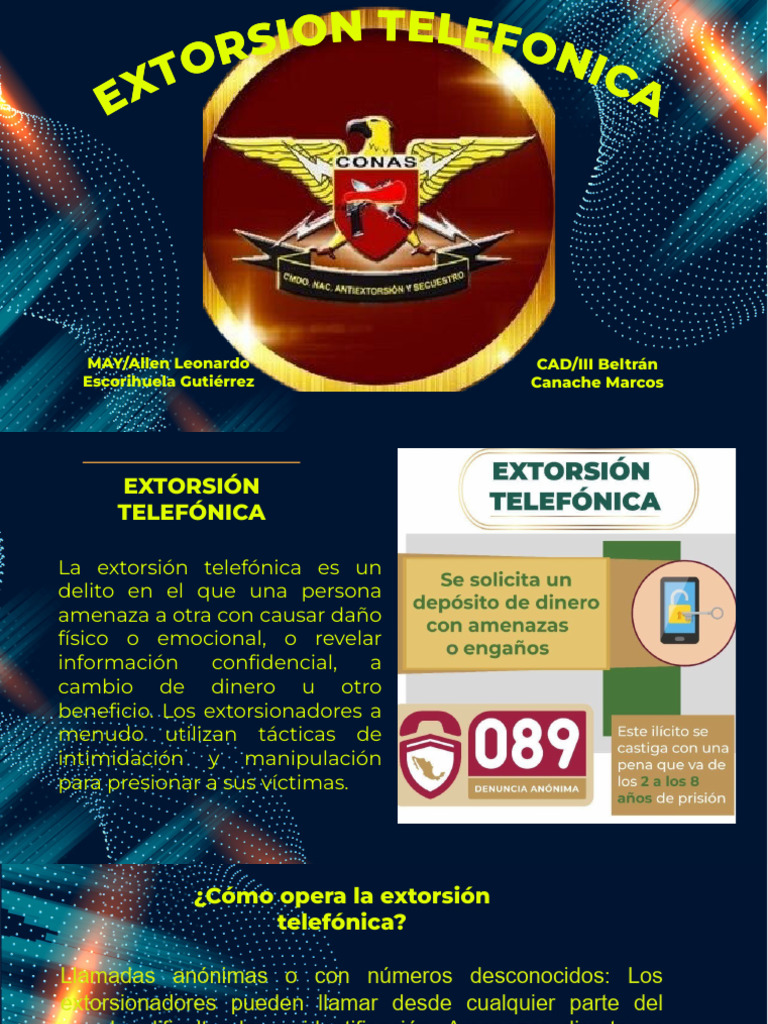 Slidesgo Analisis Integral de La Extorsion Telefonica Estrategias de ...