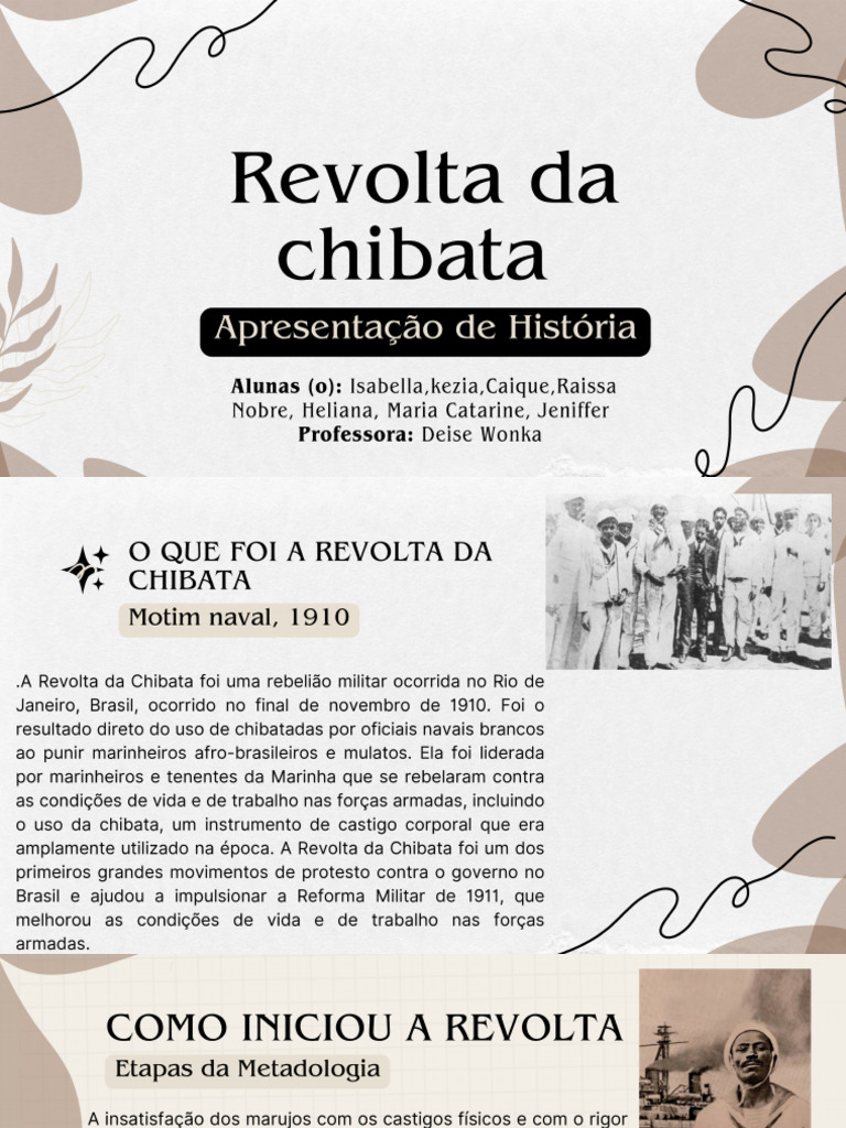 Apresentação Revolta Da Chibata | PDF
