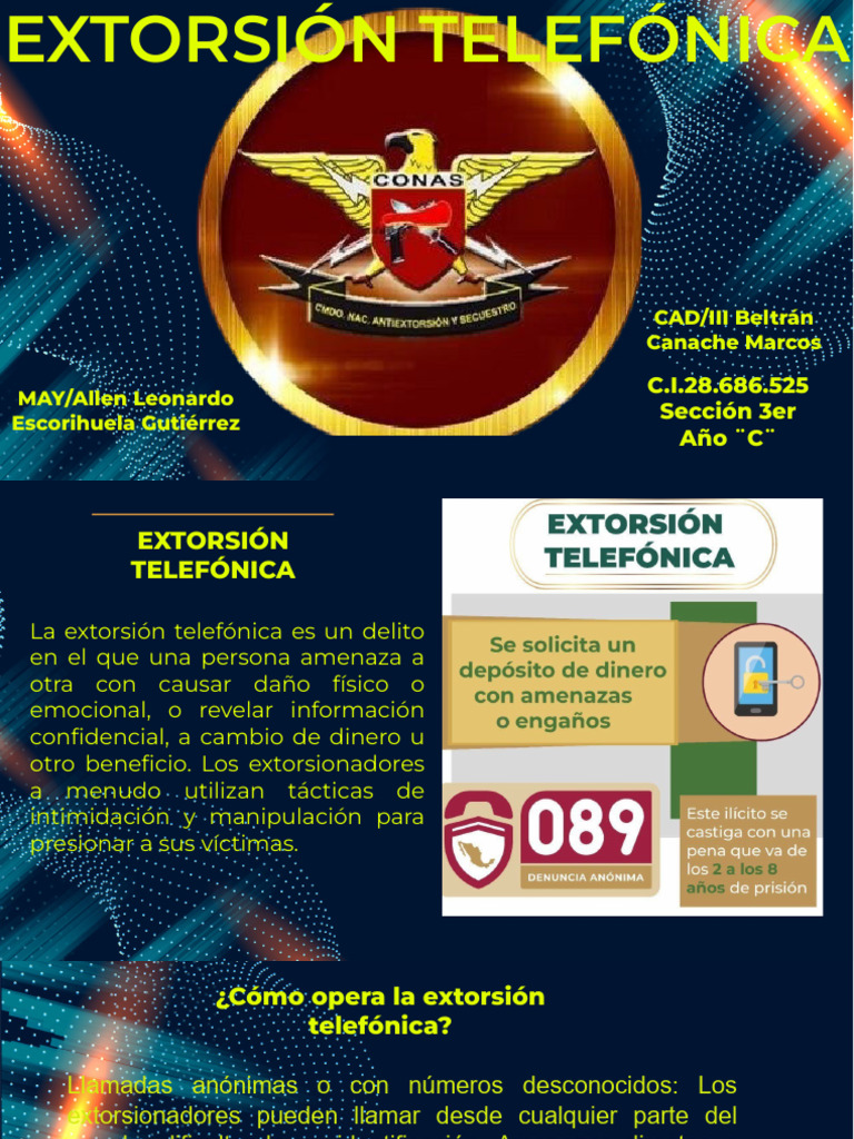 Slidesgo Analisis Integral de La Extorsion Telefonica Estrategias de ...