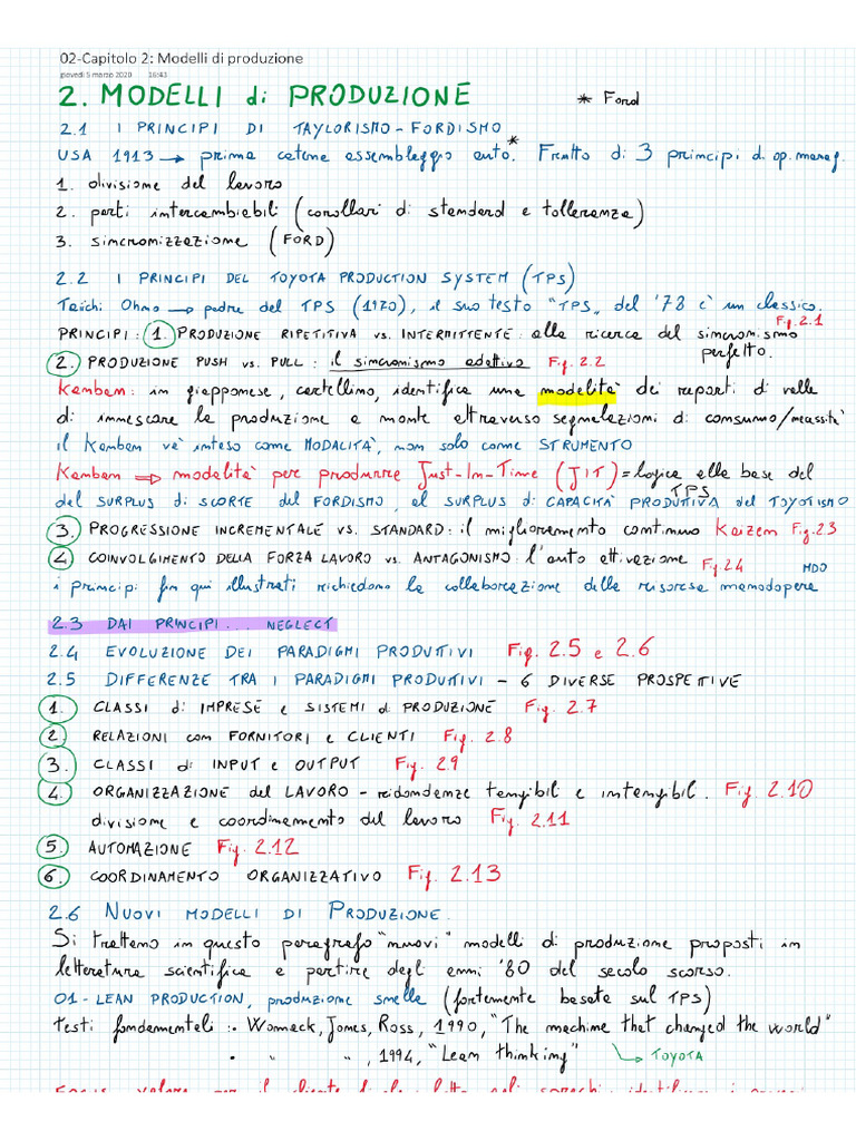 02 - Appunti - Modelli Di Produzione | PDF