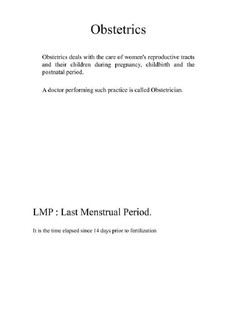 Obstetrics | PDF