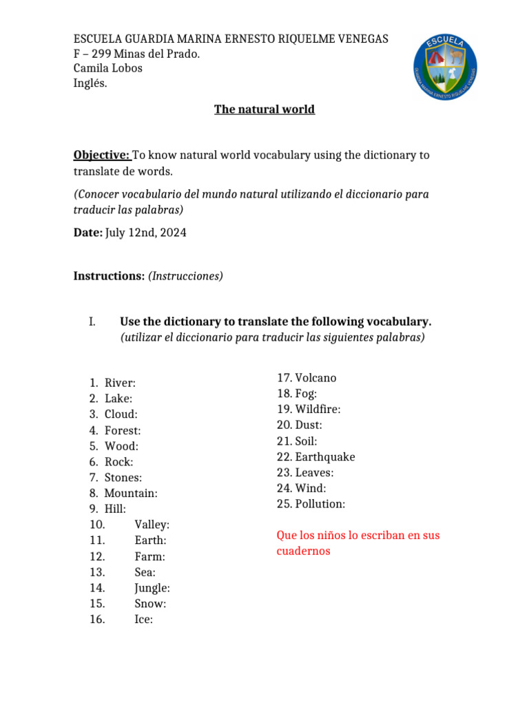 The Natural World | PDF