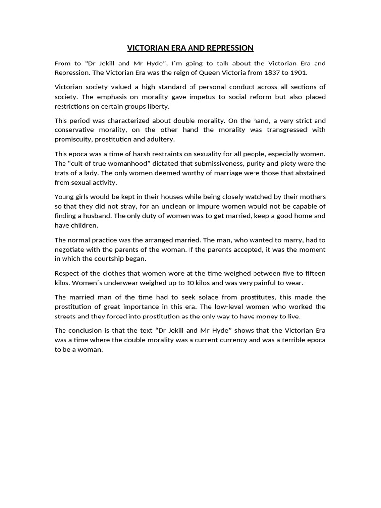 Victorian Era and Repression | PDF | Religion & Spirituality