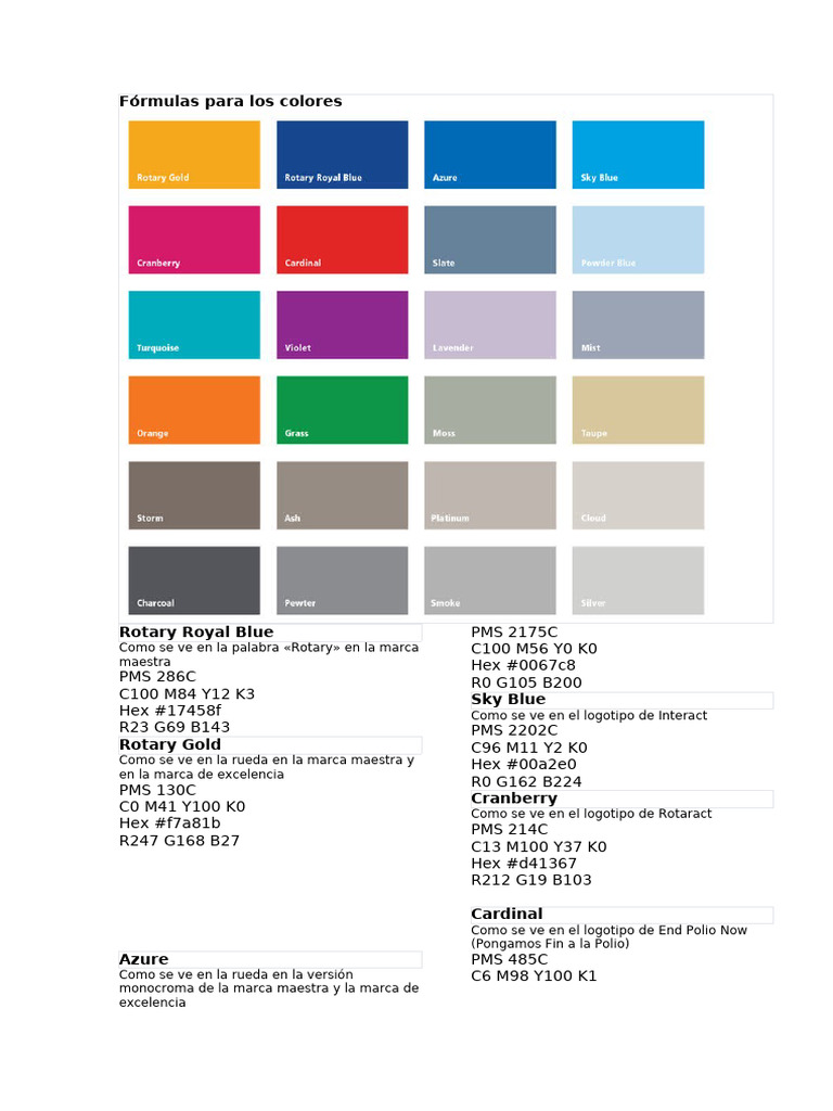 Rotary Colores y Letras | PDF | Tecnología