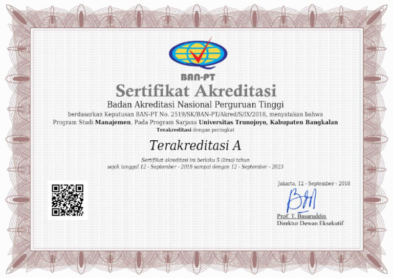 Sertifikat Akreditasi-S1 Manajemen 2018-2023 - 11zon | PDF