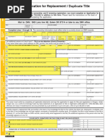 Reg 156 Application for Replacement DMV Items | PDF | Department Of ...