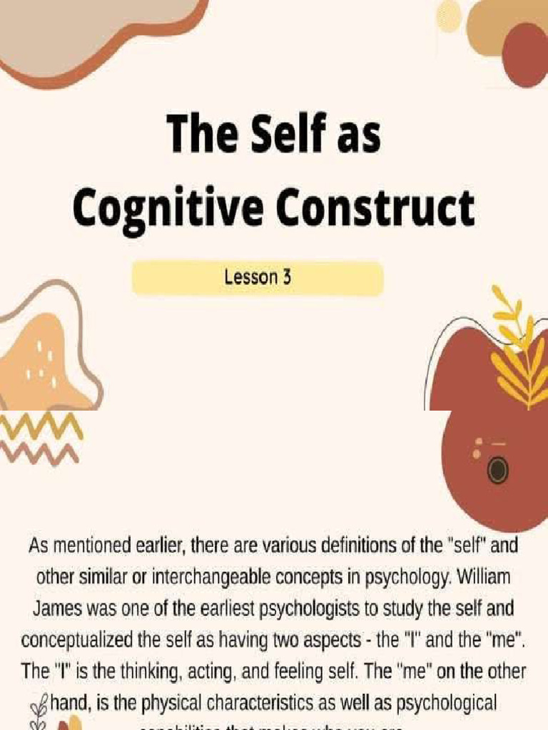 The Self As Cognitive Construct | PDF