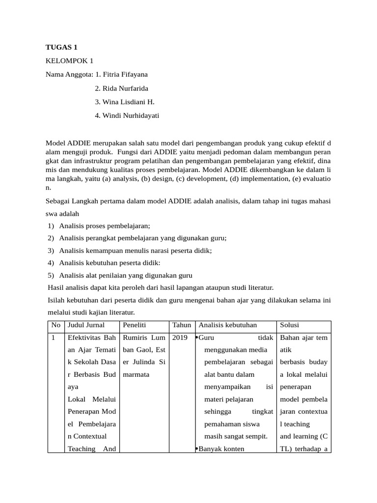 Tugas Analisis Kebutuhan Ubp | PDF