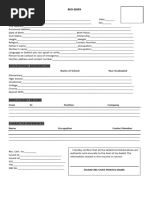 Bio-Data Form | PDF | Government And Personhood