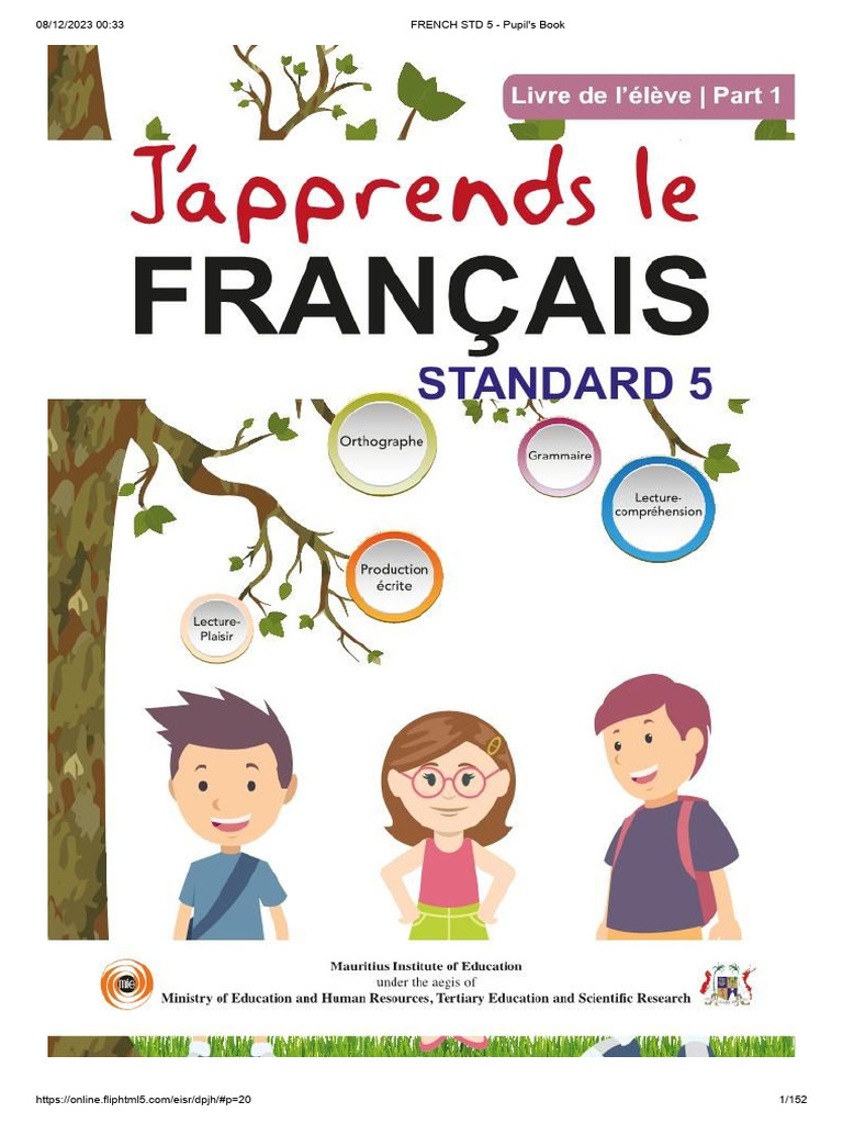 French Std 5 Pupil's Book PDF | PDF