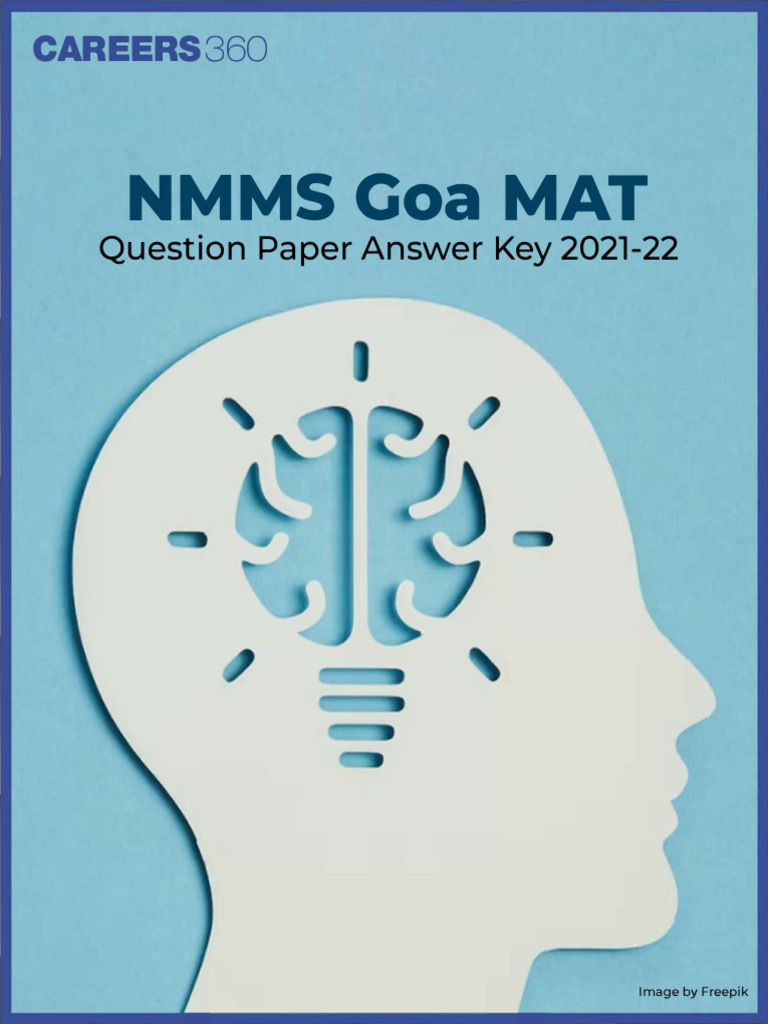 Nmms Goa Mat Question Paper and Answer Key 2021 22 | PDF