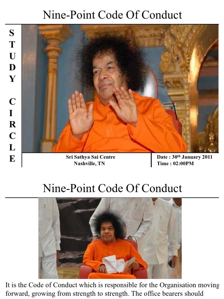 Nine Point Code of Conduct | PDF