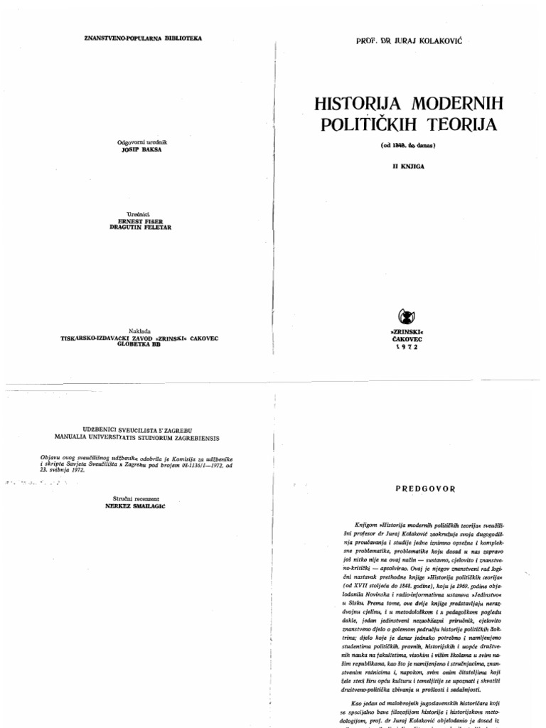 2) Historija Modernih Političkih Teorija | PDF