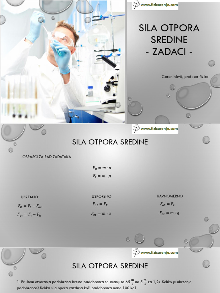 Otpor Sredine Zadaci | PDF