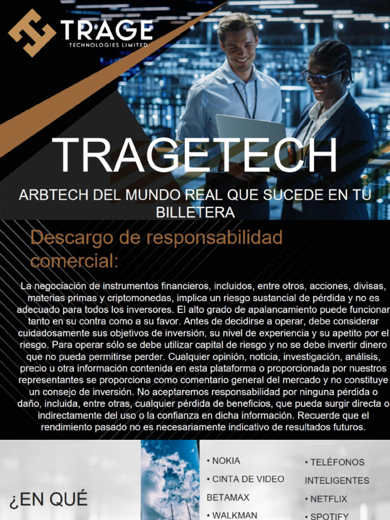 Tragetech Pitchdeck V1.1 SPN | PDF