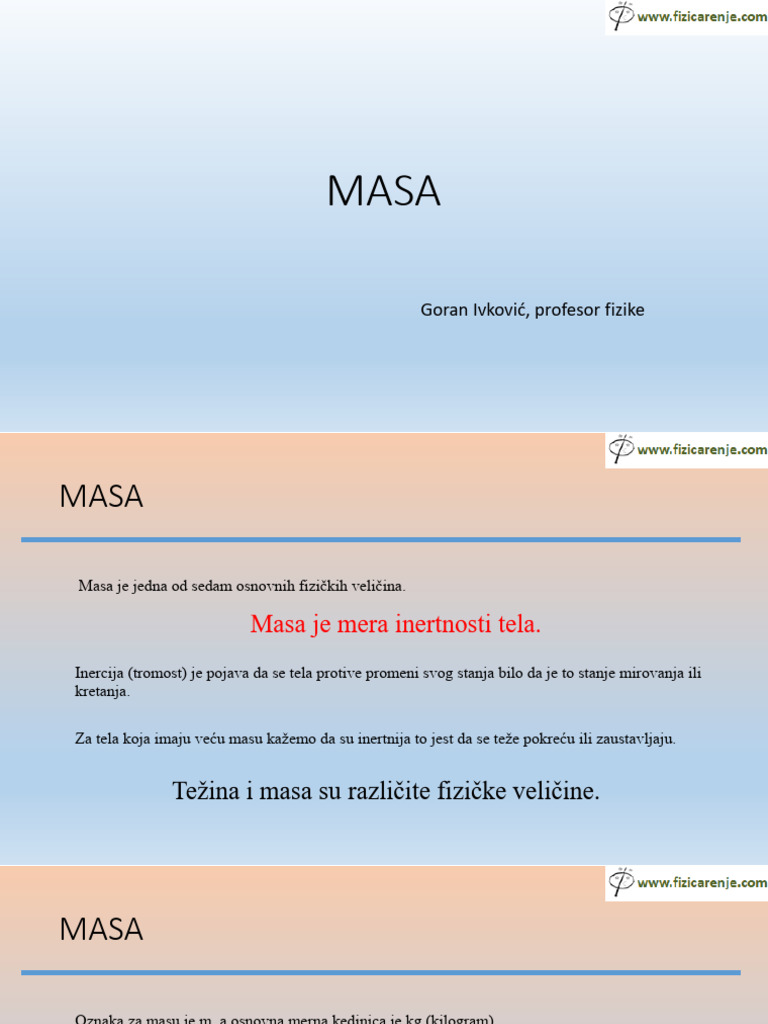 Masa | PDF