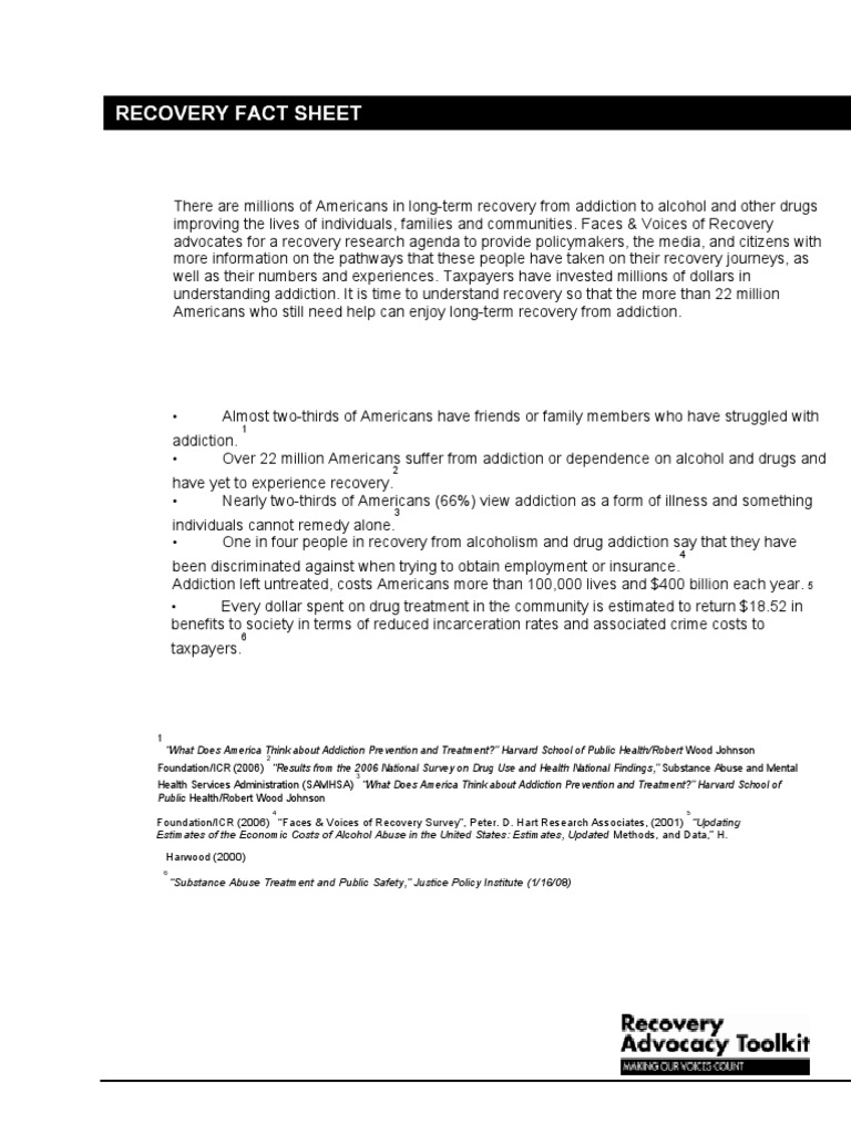 Recovery is Everywhere Handout | Recovery Approach (366 views)