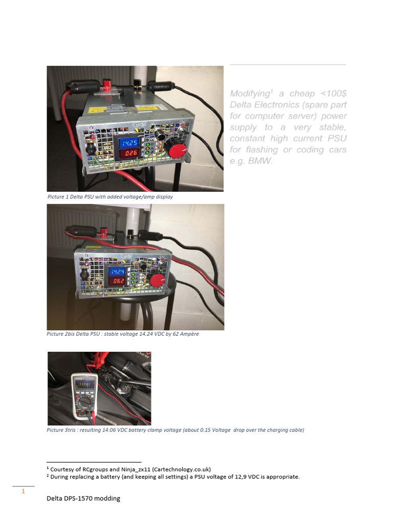 Delta DPS 1570 KD175 Modded Power Supply | PDF | Power Supply | Resistor