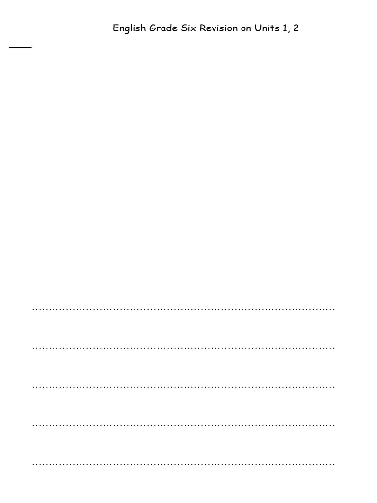 Grade Six Revison 1 | PDF | Giant Panda | Zoo