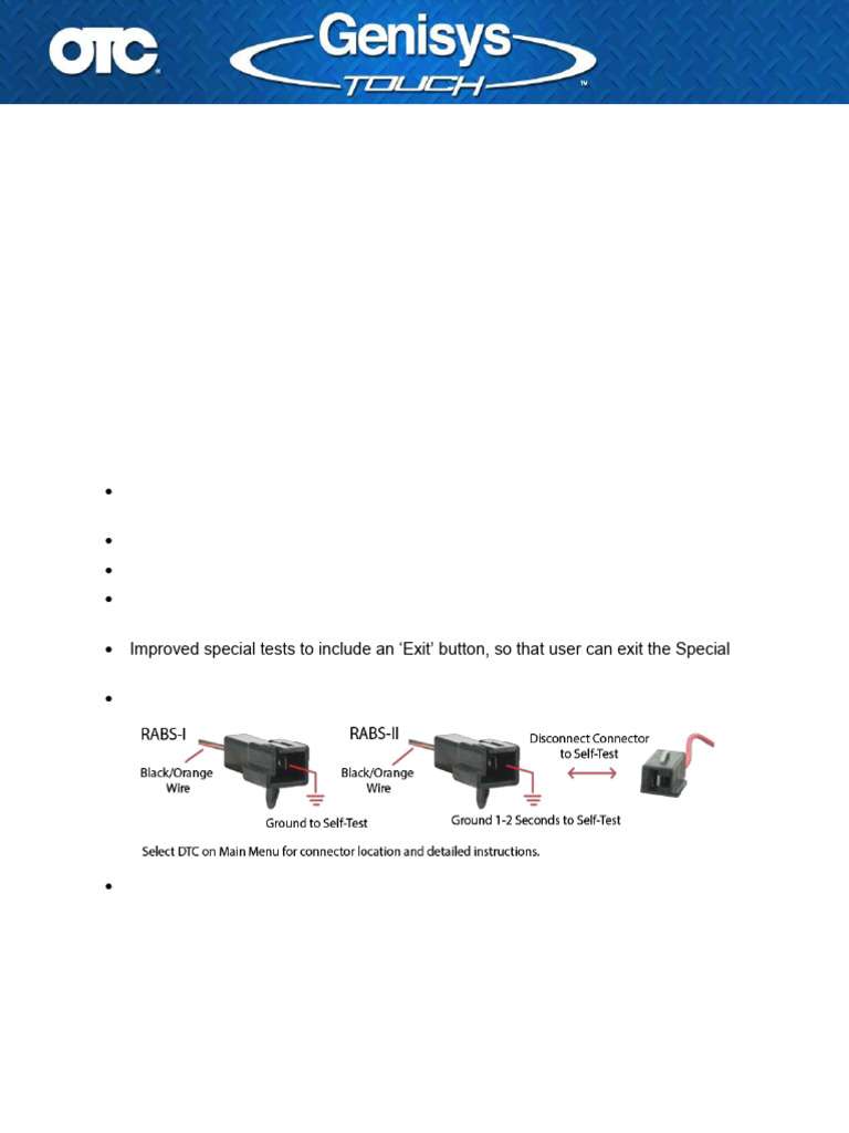 Genisys Touch Release Notes 3.1.0.32 Final 0 | PDF | Anti Lock Braking ...